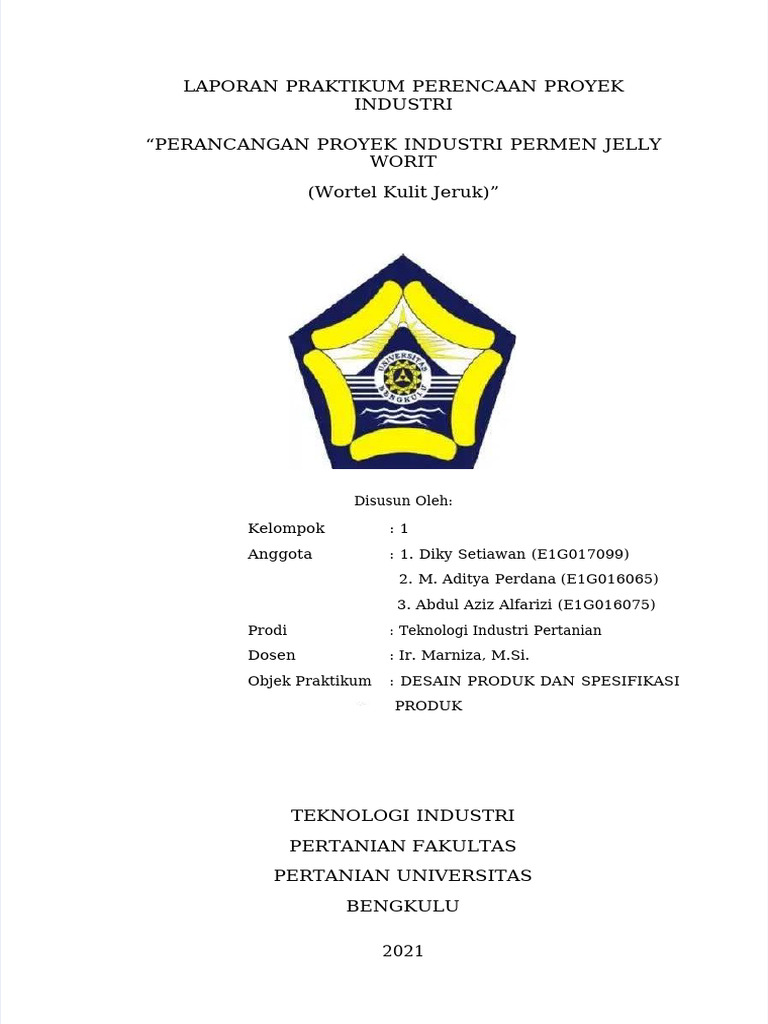 Desain Permen Jelly Wortel Jeruk | PDF