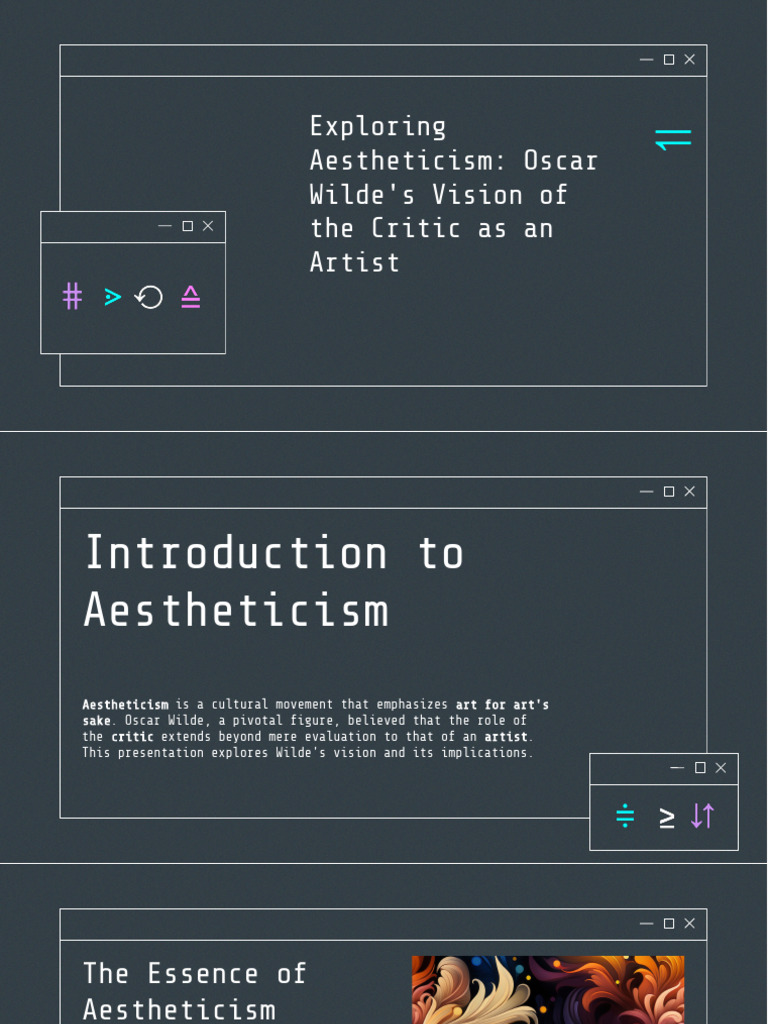 Exploring Aestheticism Oscar Wildes Vision of The Critic As An Artist | PDF | Beauty | Aesthetics