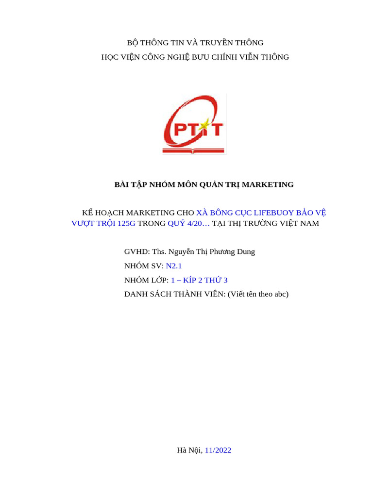 Form BTN QTM Ptit Phase2 | PDF