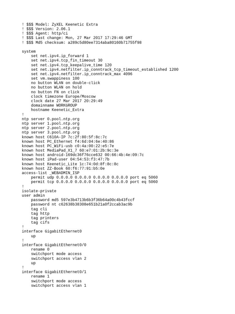 Startup Config | PDF | Wi Fi | Ip Address