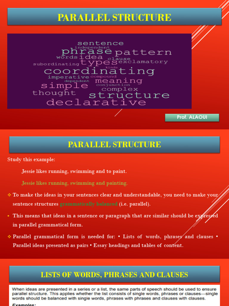 3 Parallel Structure | PDF