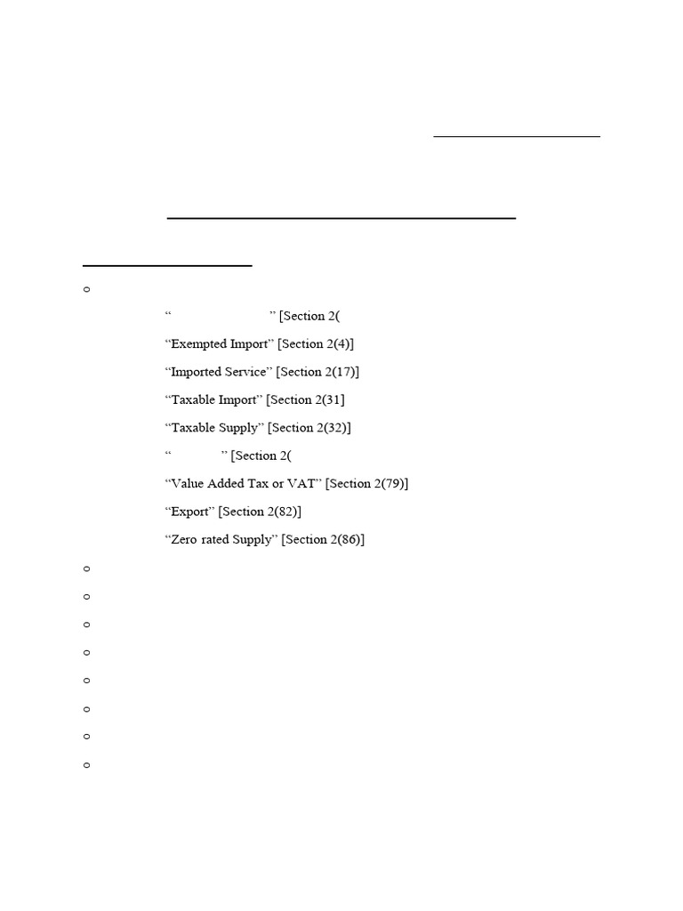 VAT Syn. (F. Act - 23) (Imp. of VAT - Exemp.) | PDF | Value Added Tax ...
