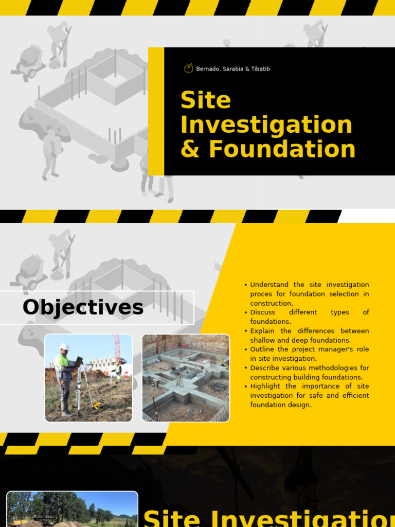 Site Investigation for Building Foundations | PDF | Foundation ...