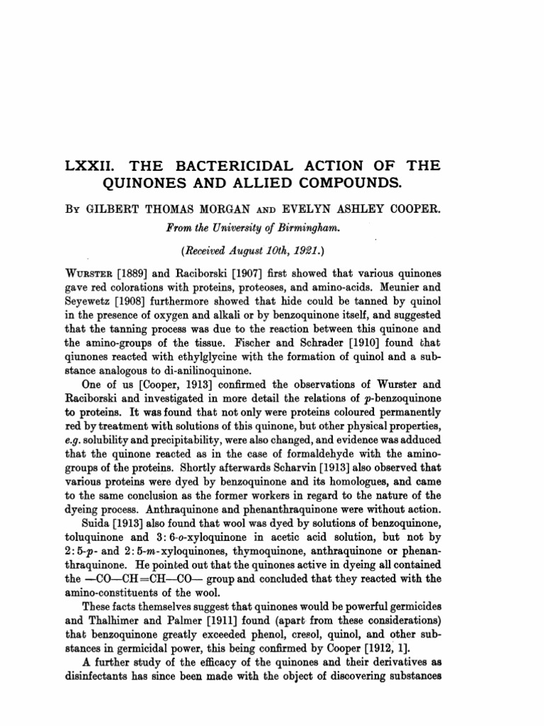The Bactericidal Action of The | PDF | Solution | Precipitation (Chemistry)