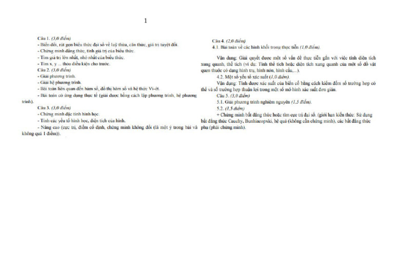 Cau Truc de Thi HSG Cap Tinh Tu Nam Hoc 2024-2025 100e0 | PDF