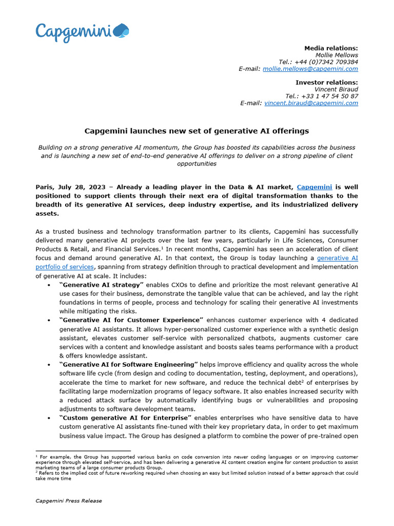 07 28 Capgemini-Gen-AI-portfolio ENG | PDF | Artificial Intelligence ...