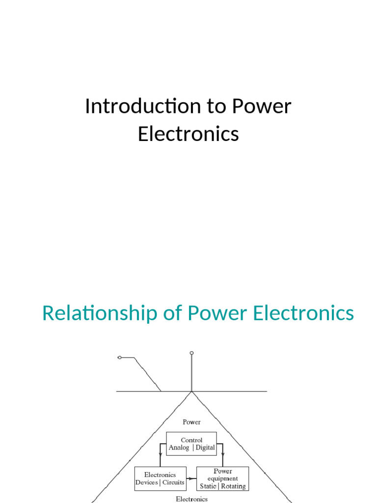 Introduction of Power Electronics | PDF | Power Electronics | Electric Power