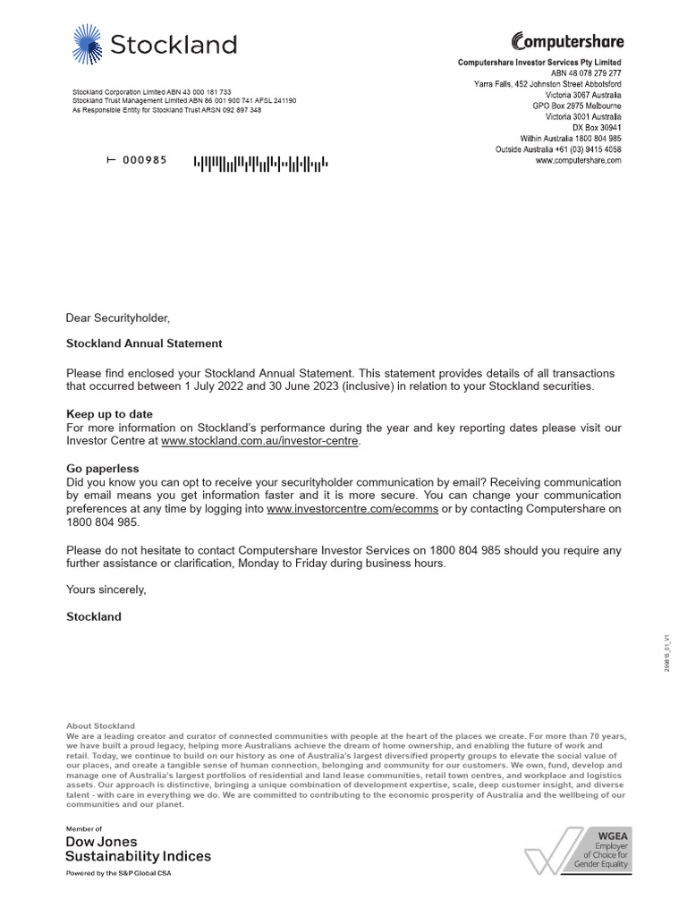 SGP MIS Periodic Statement 2023 08 01 | PDF | Securities (Finance) | Fee