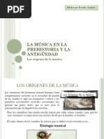 La Música en La Prehistoria | PDF | Rituales | Instrumentos musicales