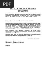 Modèle de procuration au Cameroun | PDF