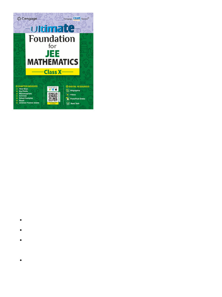 Overview:: Book Title:-Ultimate Foundation For JEE Mathematics: Class ...