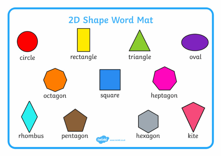 T N 105 2D Shape Word Mat Ver 3 | PDF