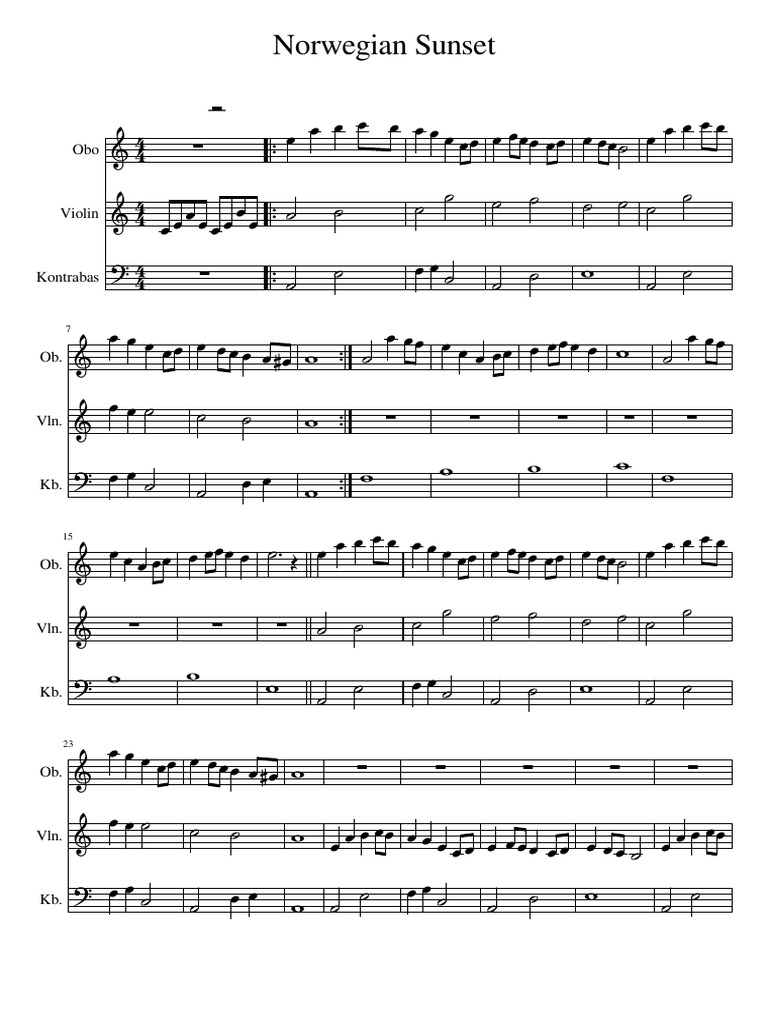 Norwegian Sunset | PDF