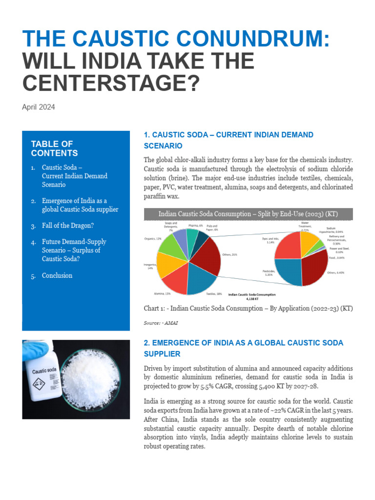 The Caustic Conundrum | PDF | Sodium Carbonate | Sodium Hydroxide