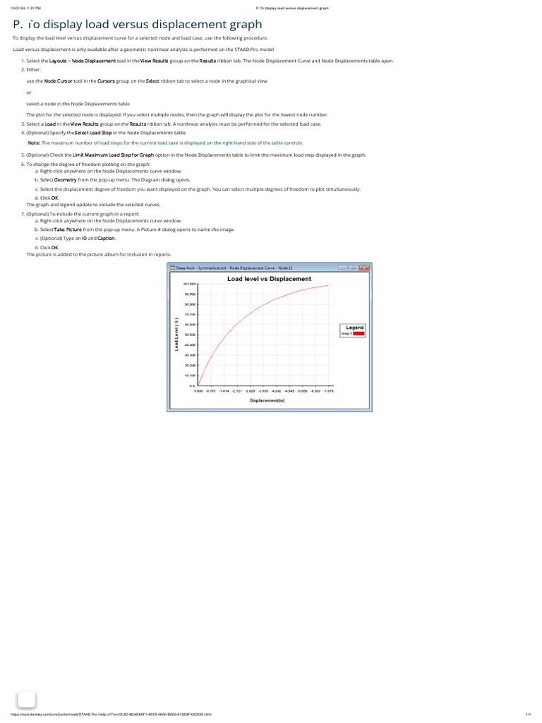P. To Display Load Versus Displacement Graph | PDF | Vertex (Graph Theory) | Computing