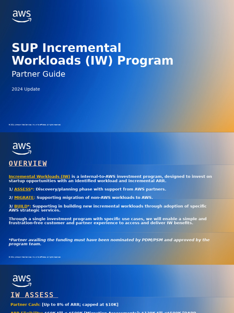 AWS Incremental Workloads Guide 2024 | PDF | Amazon Web Services | Business