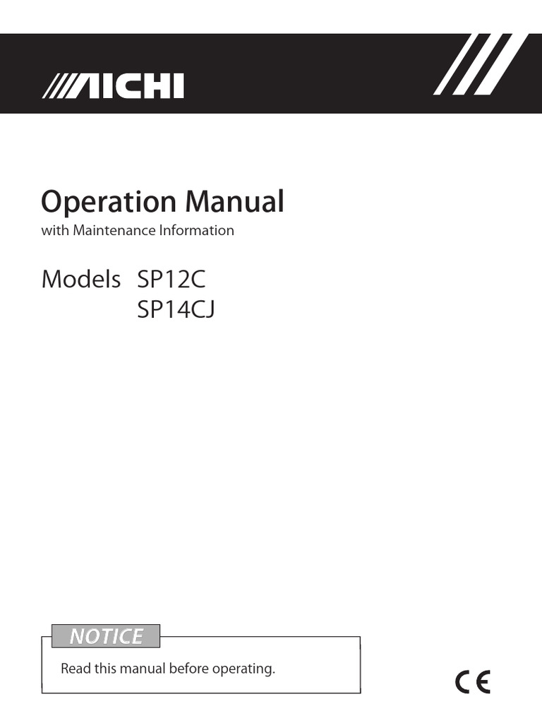 OM FS-343AS SP12C 14CJ CE (En) 200805 | PDF | Safety | Hazards