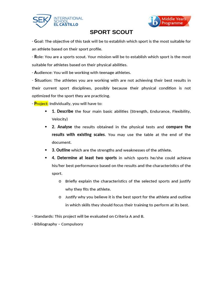 MYP3 Physical Condition | PDF | Information | Knowledge