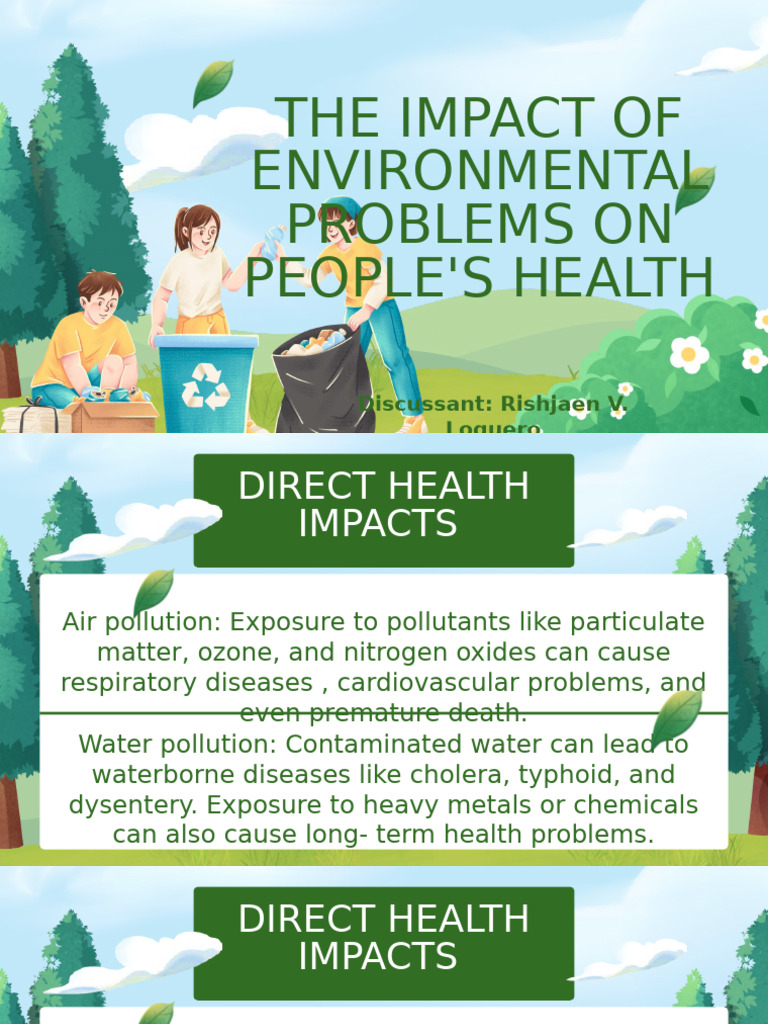 The Impact of Environmental Problems On Peoples Health - 20240929 ...