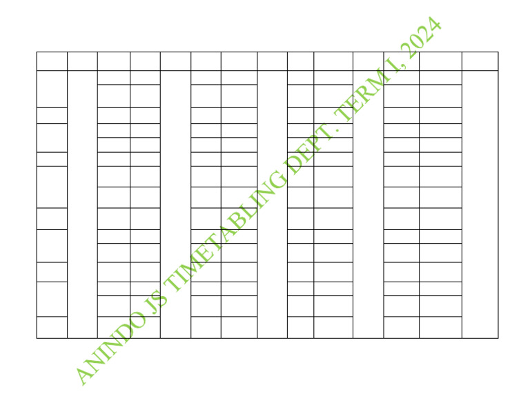 Time Table 2024 | PDF