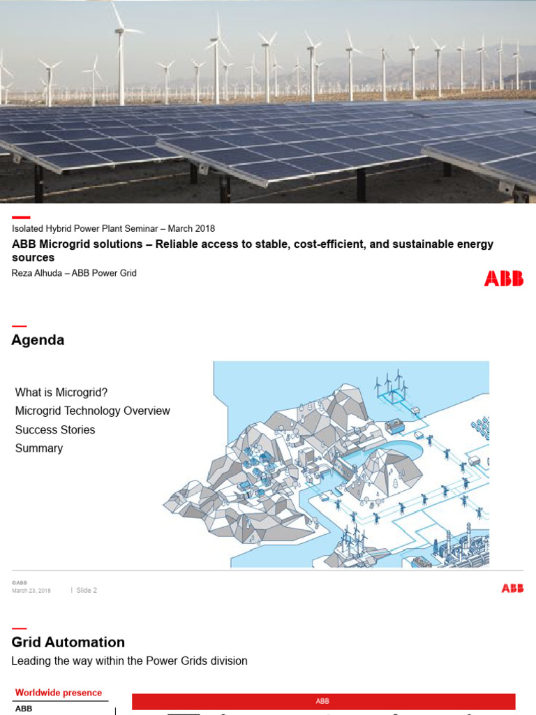 ABB Microgrid Solutions | PDF | Distributed Generation | Electrical Grid