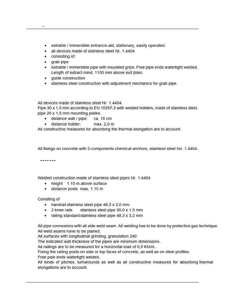 Technical Spec & Standards | PDF | Pipe (Fluid Conveyance) | Mechanical Engineering