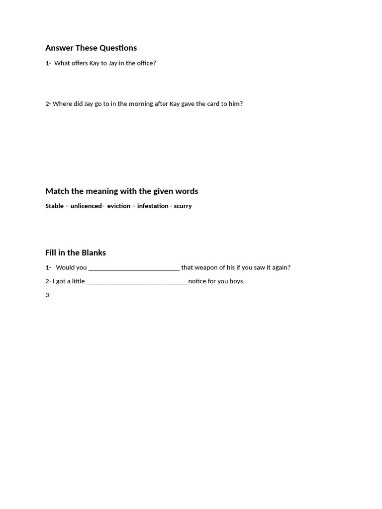 Answer These Questions - Mib 2 | PDF