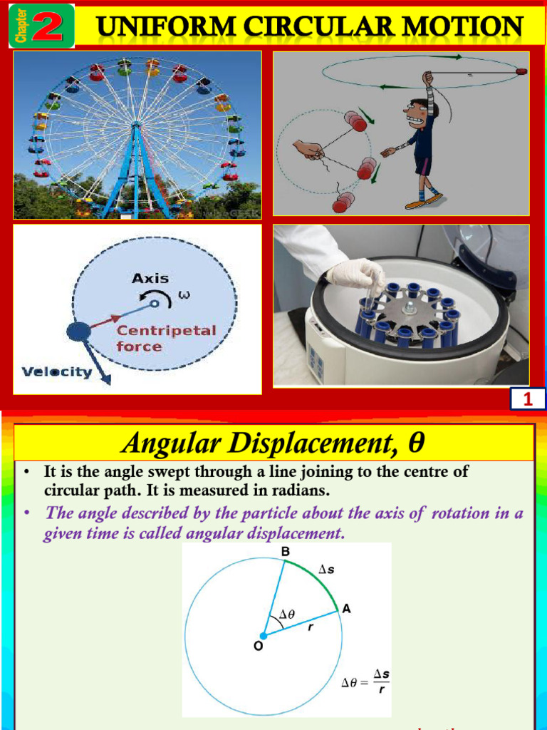 Uniform Circular Motion (1) - 1 | PDF | Acceleration | Force