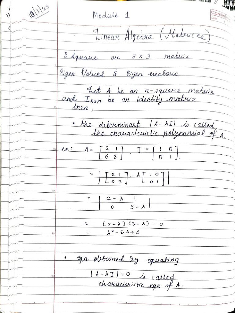 Matrices - Notes Premium Material | PDF