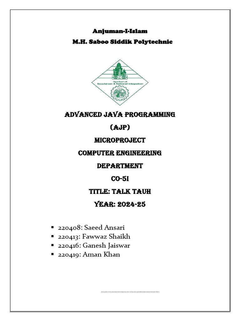 AJP Report Msbte 5th Sem | PDF | Java (Programming Language) | Computing AJP Report Msbte 5th Sem | PDF | Java (Programming Language) | Computing