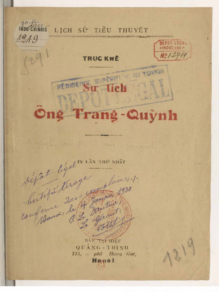 S Tích Ông TR NG Qu NH | PDF