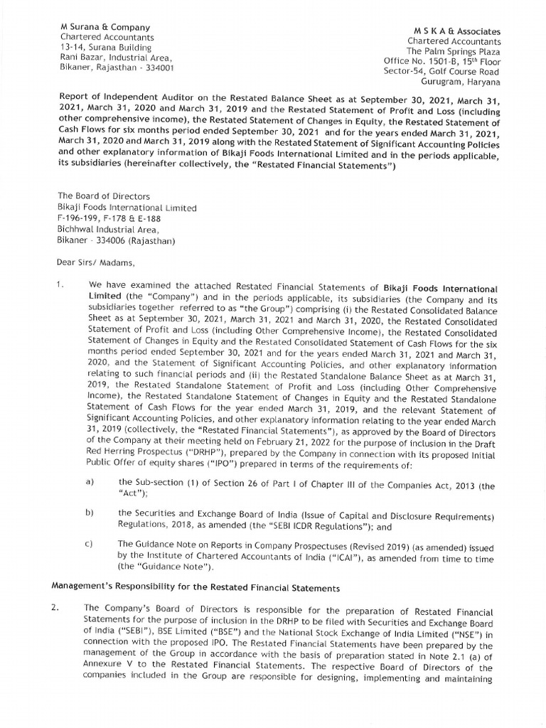 Restated Financial Statements | PDF | Knowledge Economy | Financial ...