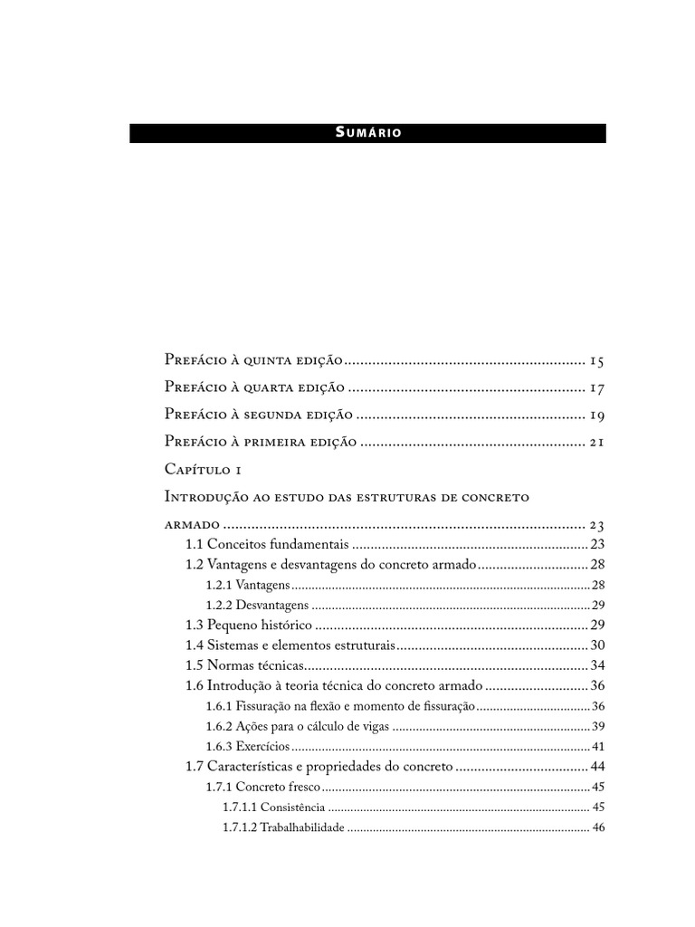 Calculo Detalhamento Estruturas Usuais Concreto Armado 5ed Sum | PDF ...
