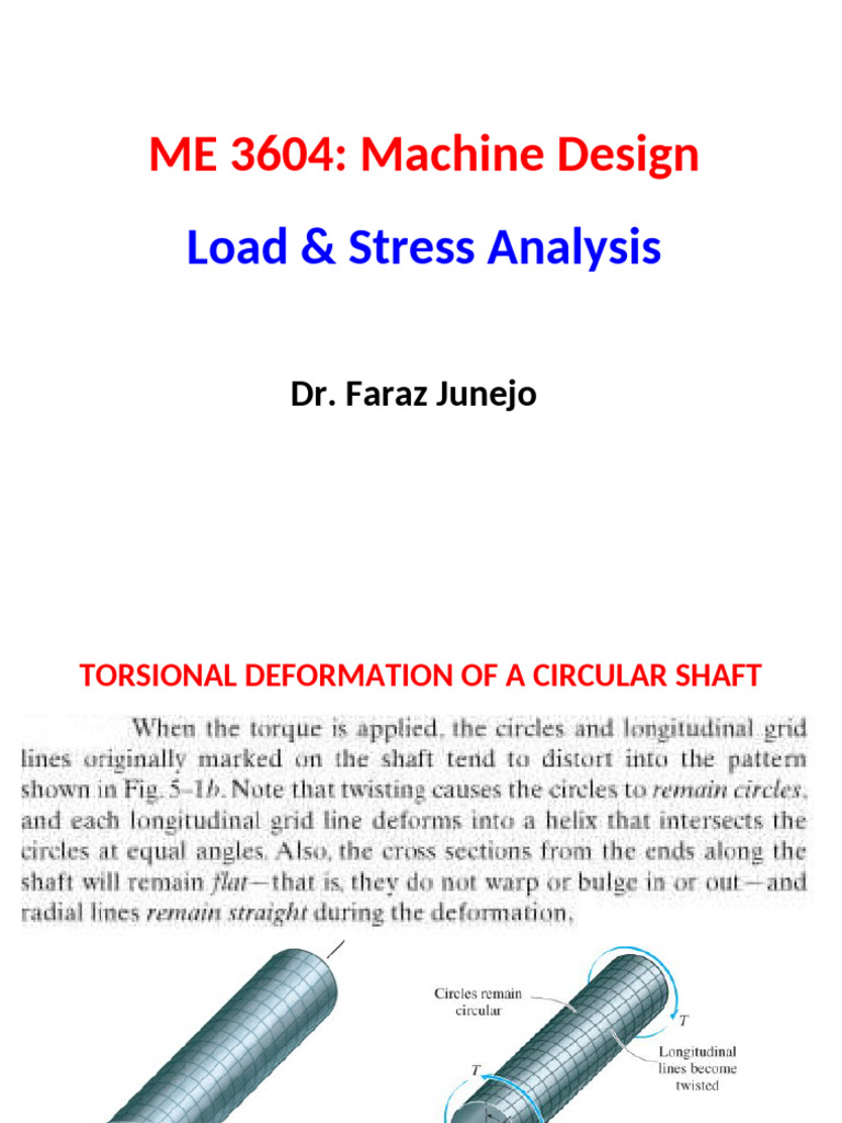 Torsional Load and Stress Analysis | PDF | Torque | Stress (Mechanics)