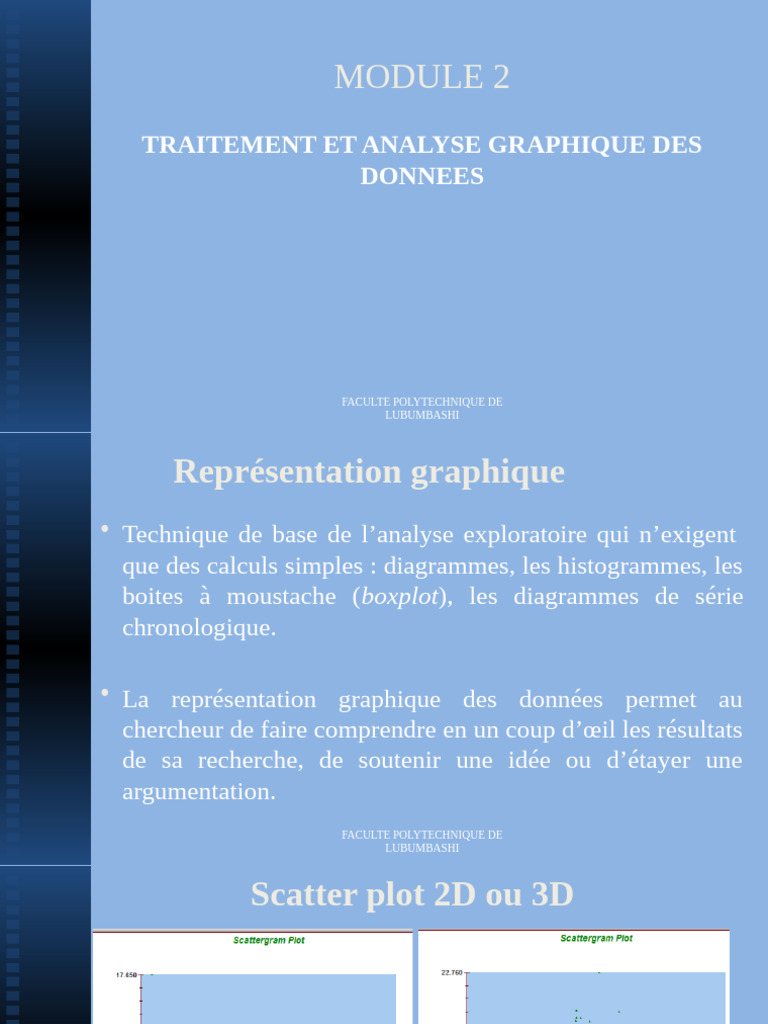 Traitement Graphique des Données | PDF | Statistique descriptive ...