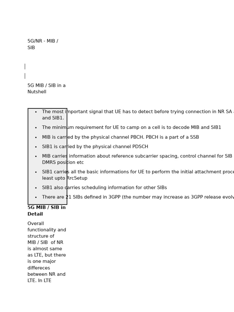 5G Mib-Sib | PDF | Integer (Computer Science) | Sequence