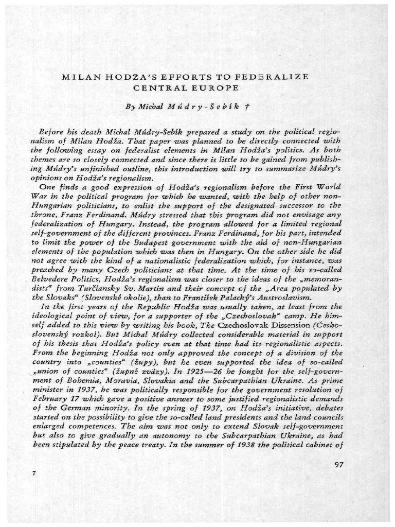 Hodza Maniu | PDF | Political Science