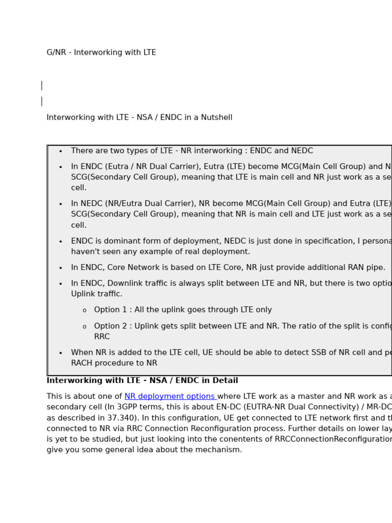 5G Lte Endc | PDF | Computer Networking | Data Transmission