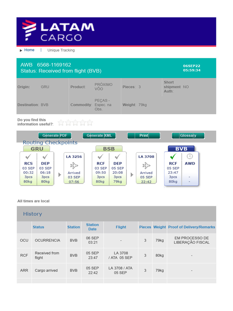 Unique Tracking | PDF | Transport | Consumer Goods