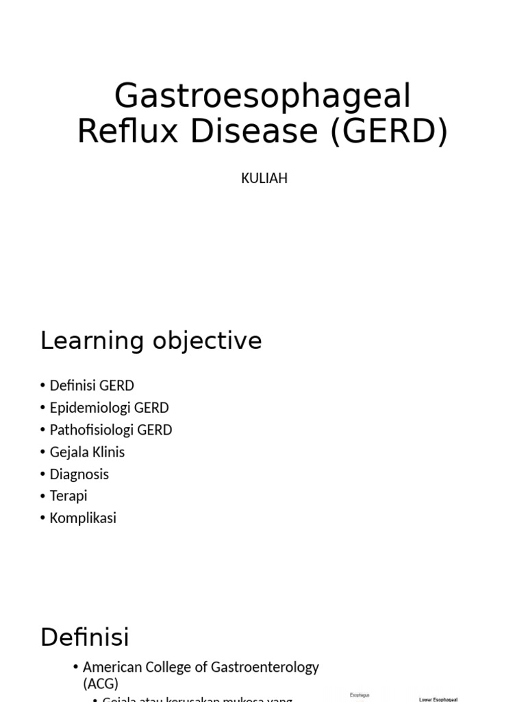 Kuliah Esofagitis, GERD Etc | PDF | Gastroesophageal Reflux Disease | Clinical Medicine