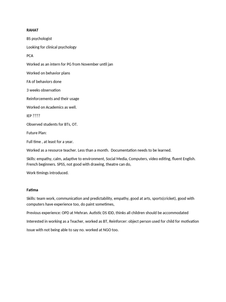 Rahat | PDF | Career & Growth