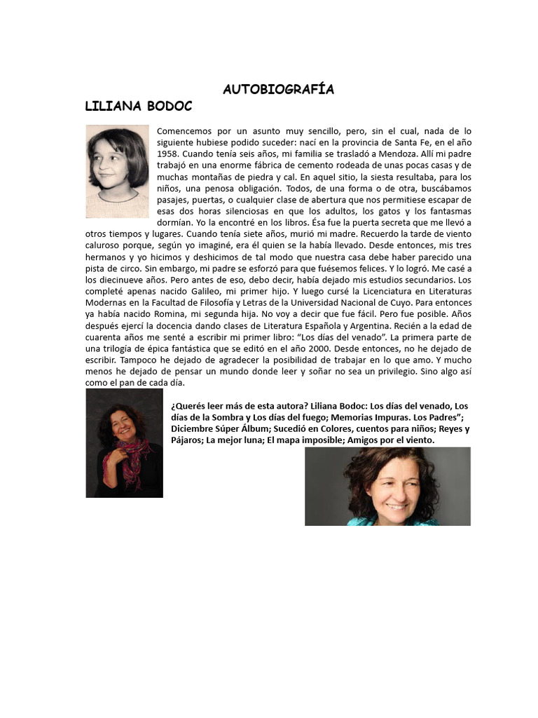 AUTOBIOGRAFÍA | PDF
