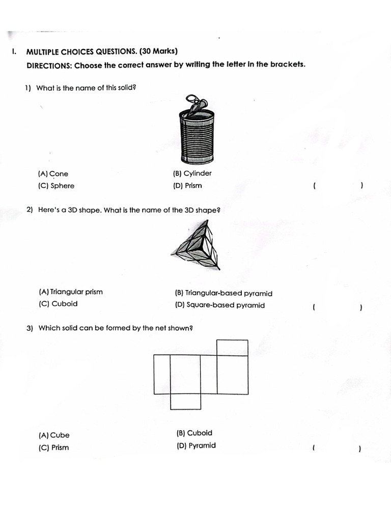 Owen Math Midtest | PDF