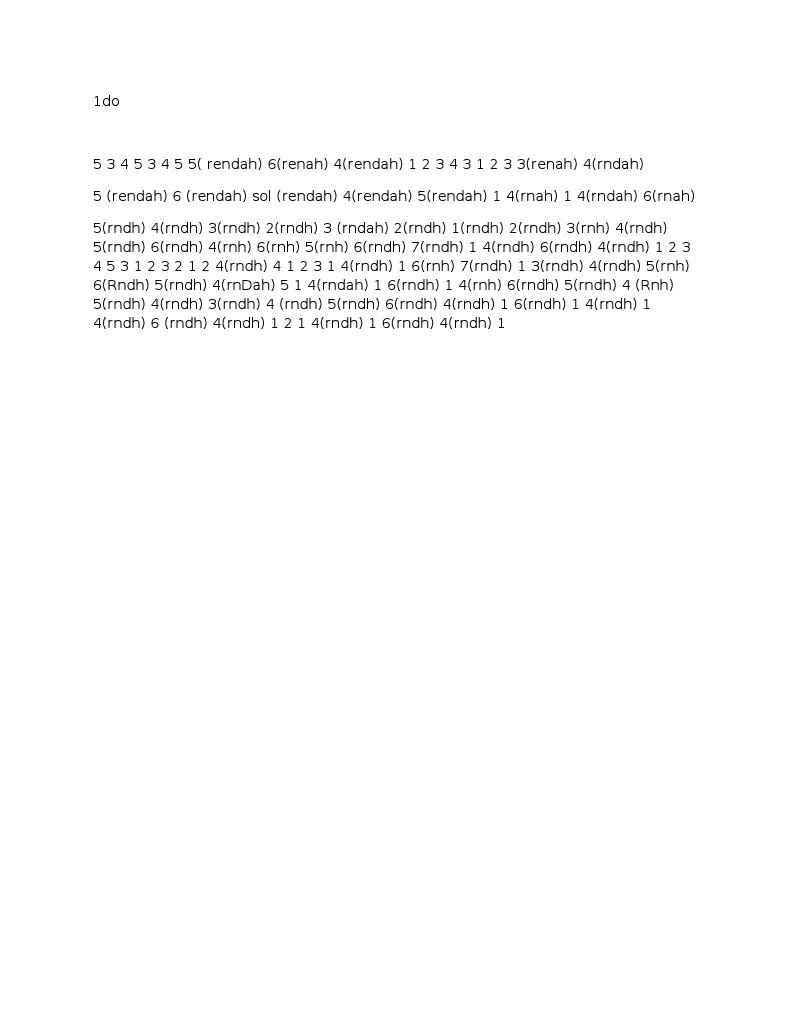 Not Angka Canon | PDF