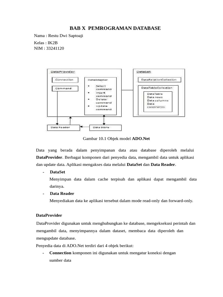 Restu Dwi Saptoaji - Pemrograman Database | PDF