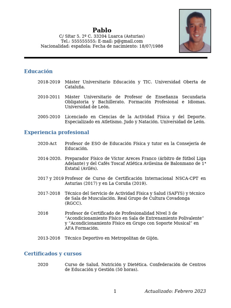 CV Pablo | PDF
