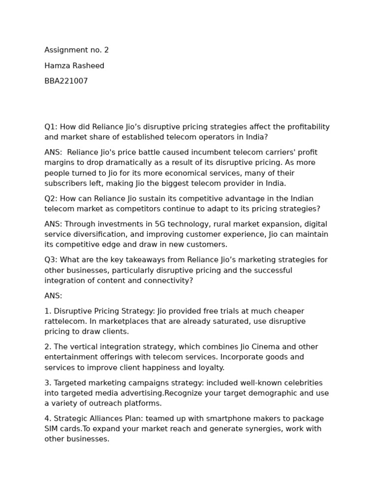 Marketing Assignment 2 | PDF
