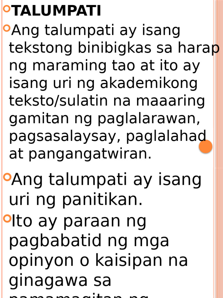 Talumpati | PDF