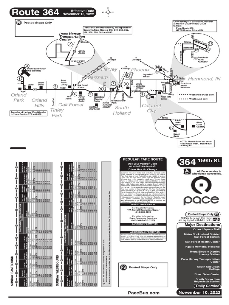 PaceRt364 2021110 | PDF | Transport | Public Transport