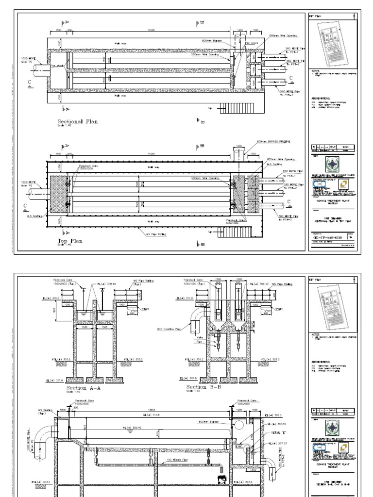 Wastewater Treatment Plant Layout | PDF